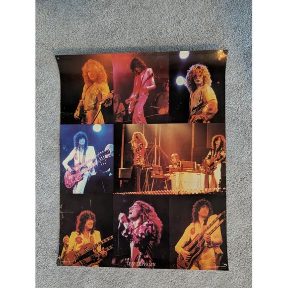Art | 1979 Led Zeppelin Concert Collage Poster Original And Authentic ...